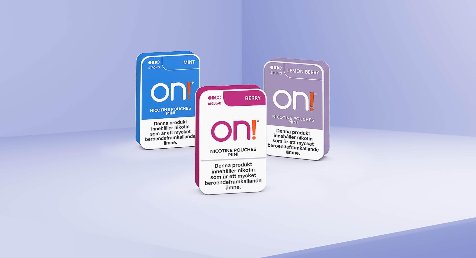 on! nicotine pouches in Mini format – Buy at Nico&Pouch